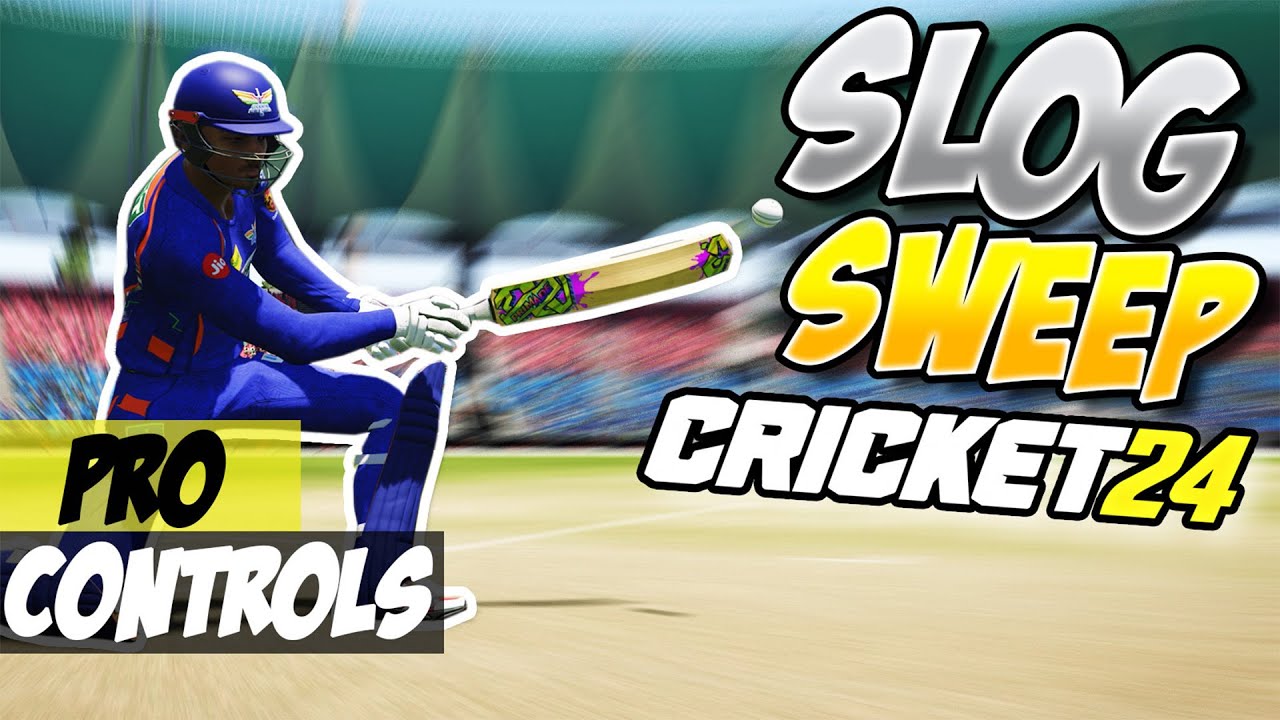 How to Play the Slog Sweep in Cricket 24 Pro Batting Controls - YouTube