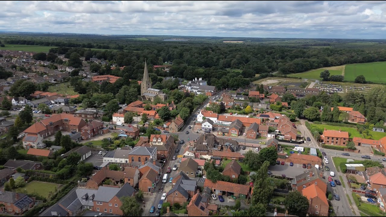 Edwinstowe Nottinghamshire England By Drone 2023 - YouTube