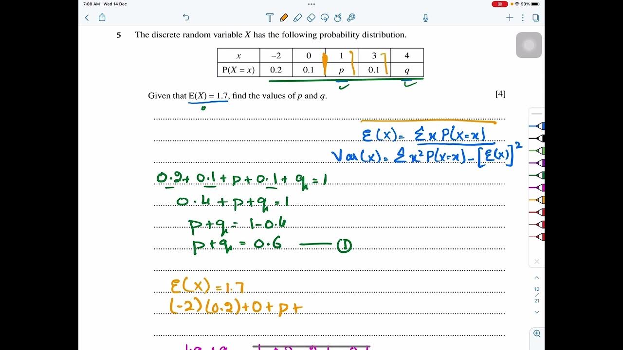 TKMaths A Level Maths S1 Probability distribution - YouTube