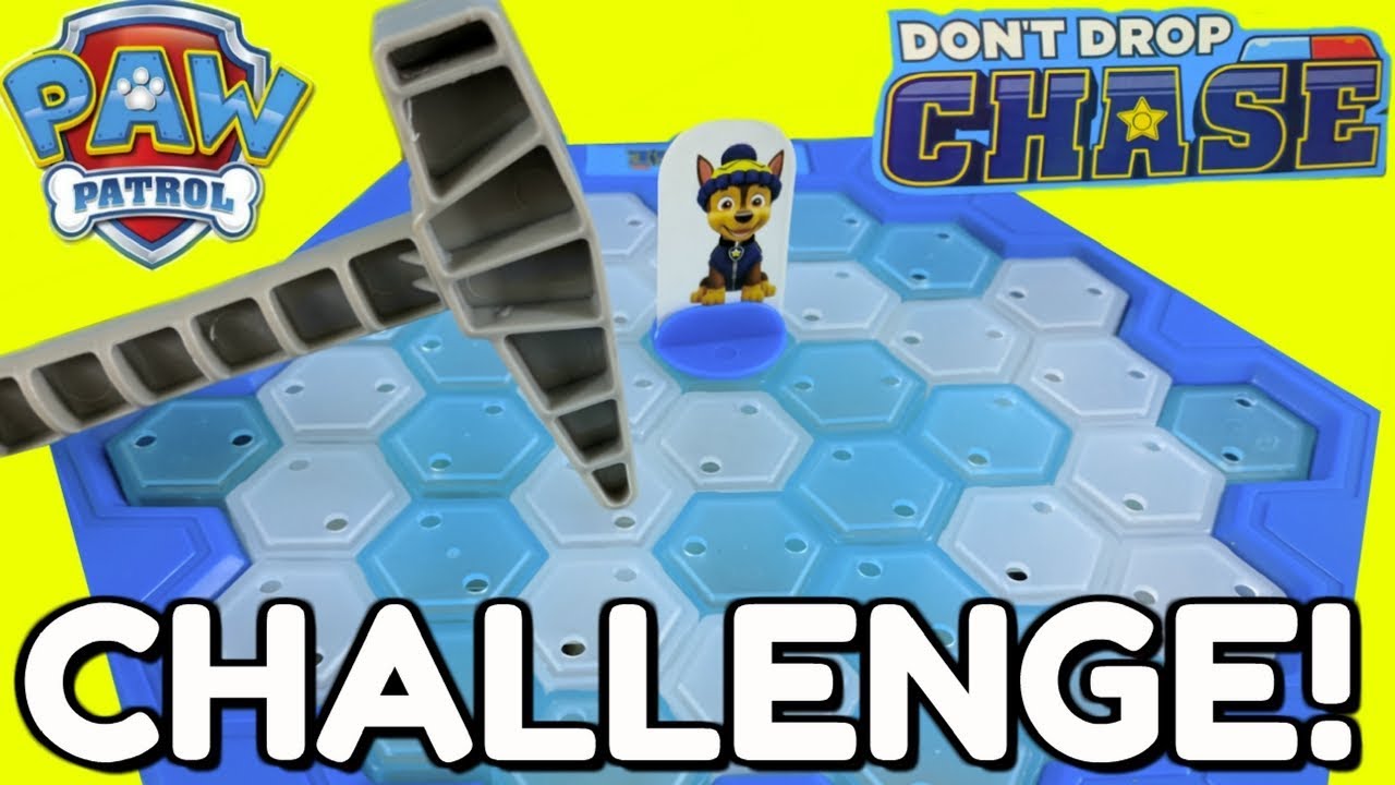 DON’T BREAK THE ICE CHALLENGE PAW PATROL! Don’t Drop Chase Game ...
