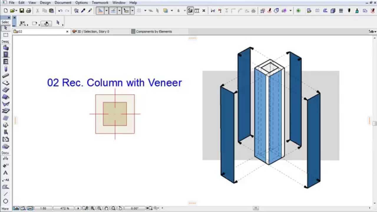 ARCHICAD Scheduling - Listing Skin Areas of Column Veneers - YouTube