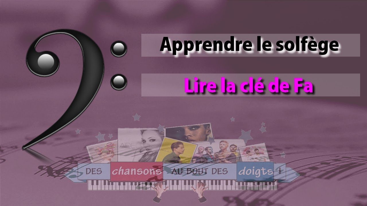 Comment Lire la clé de Fa en deux étapes ? Piano Tutoriel Facile - YouTube