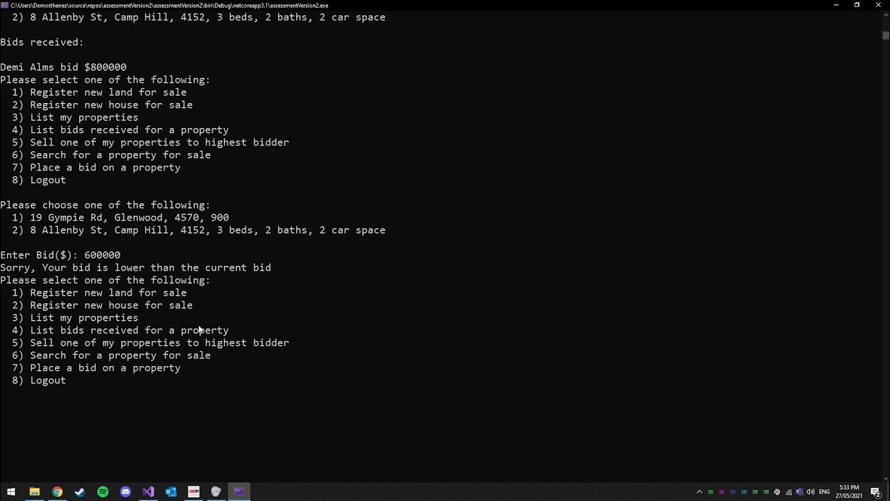 (CAB201) Object Oriented Programming - Real Estate - YouTube