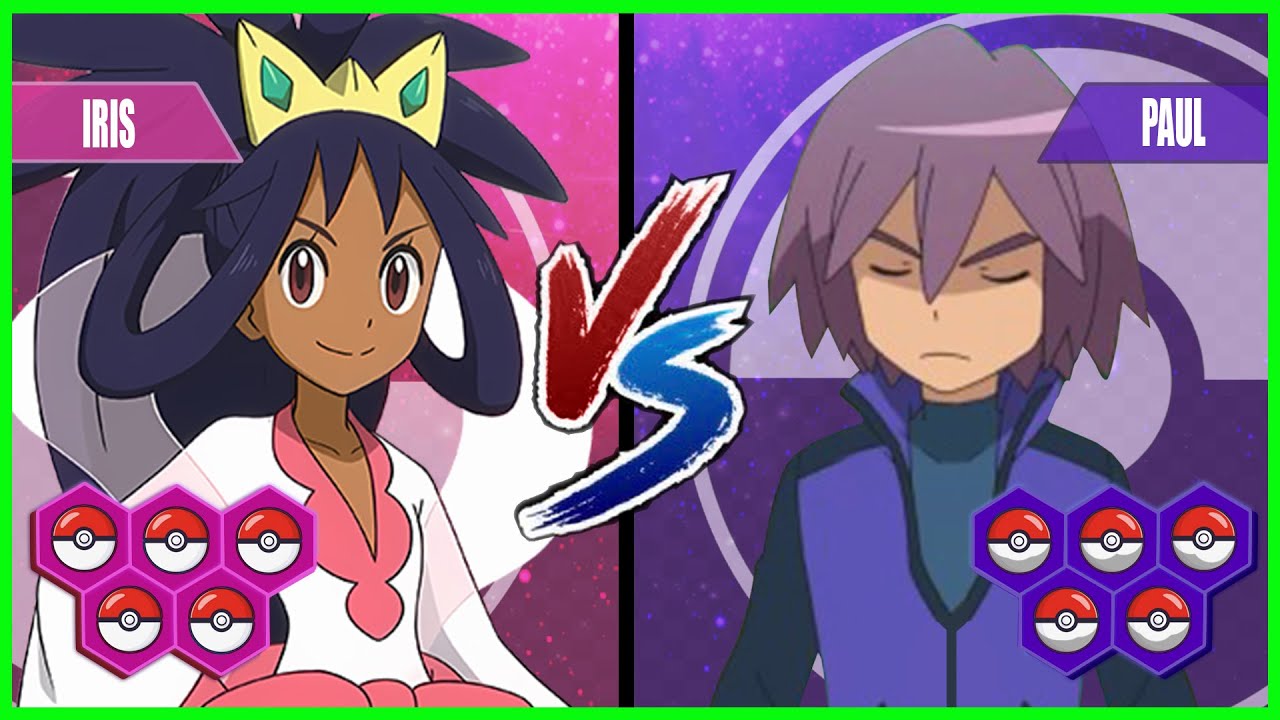 Pokemon Battle Pedia: Iris Vs Paul - YouTube