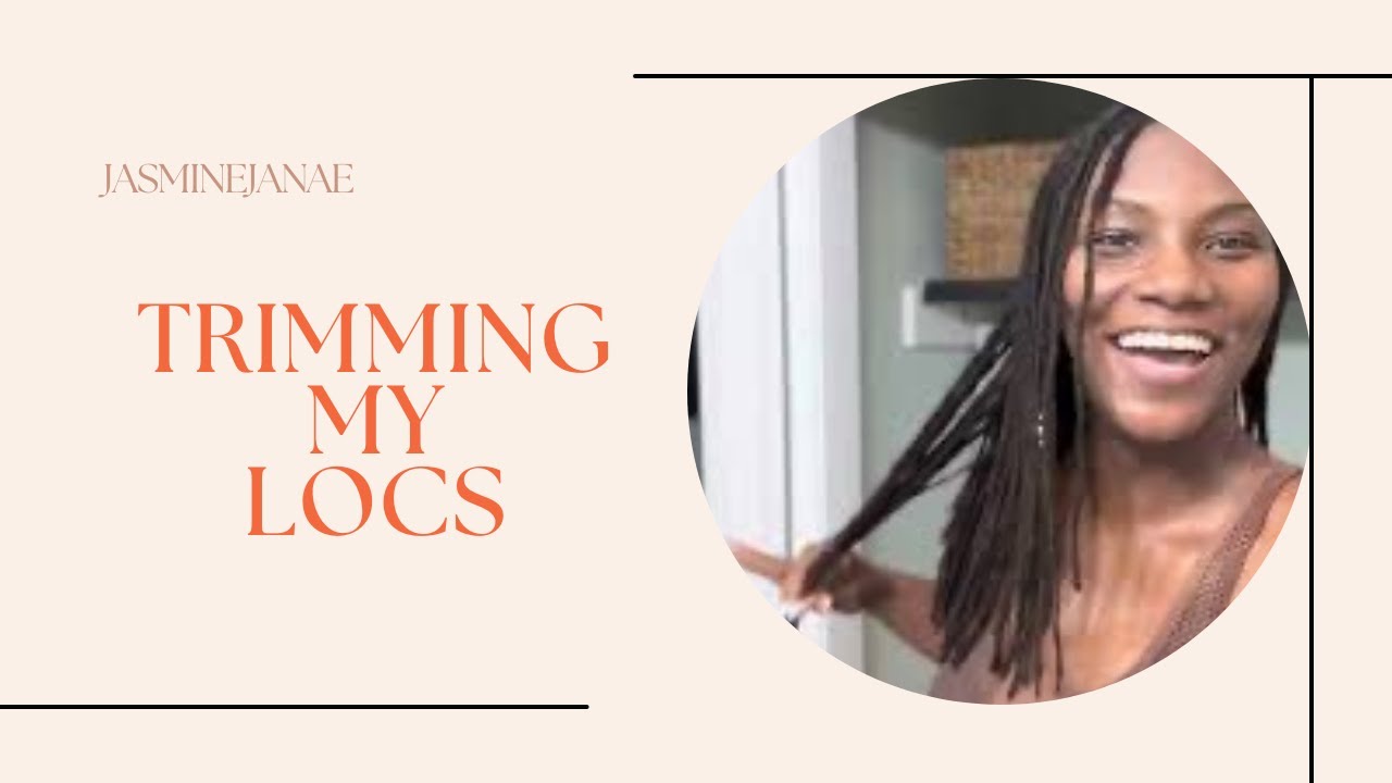 Loc Journey| Trimming My Locs At Home!! - YouTube