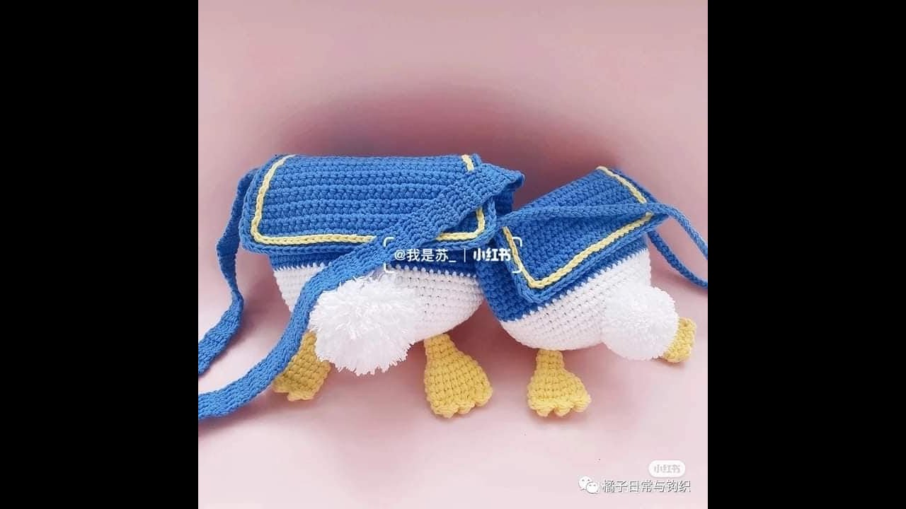 Crochet Donald Duck Bag | Hướng dẫn móc túi vịt Donald | Quin's ...