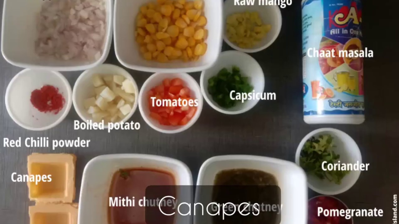 Canapes | Canapes Chaat by kids - YouTube