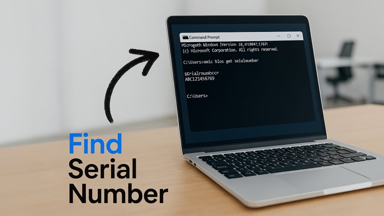 Easiest Way To Find The Serial Number Of Laptops | Check Serial with ...