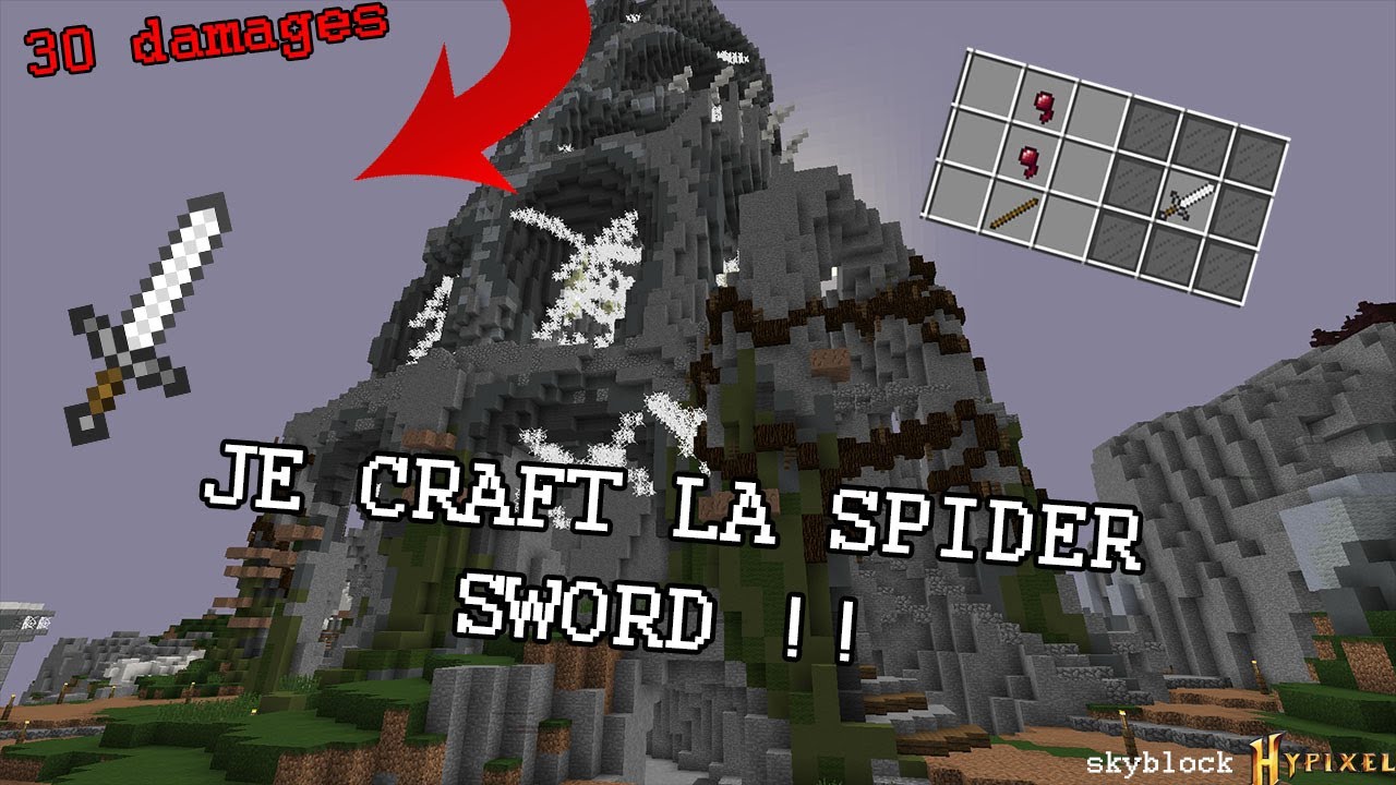 JE CRAFT LA SPIDER SWORD !! | Skyblock Hypixel , Episode 8 - YouTube
