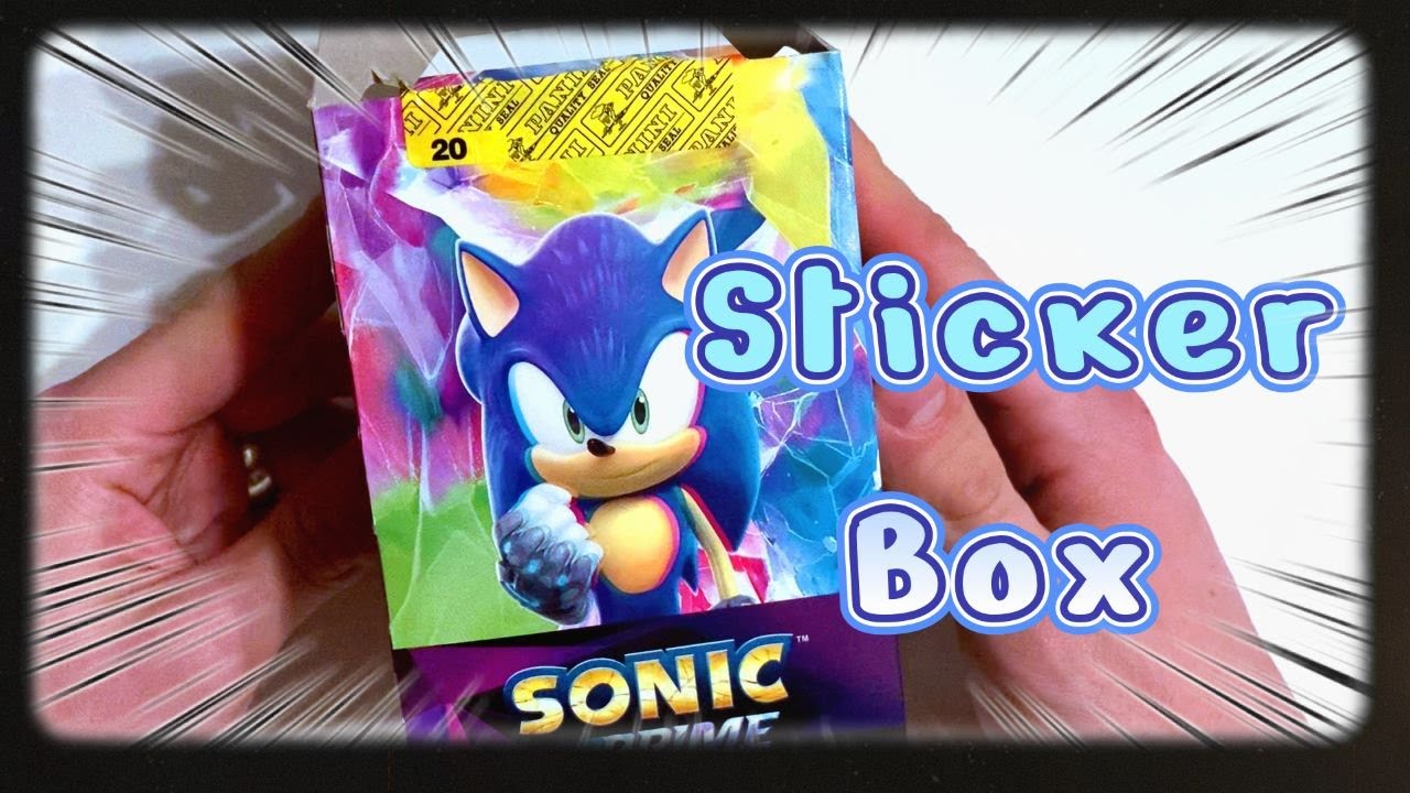 Sonic Prime Brand New Sticker Collection! Box Of 36 Packs! 10 Pack ...