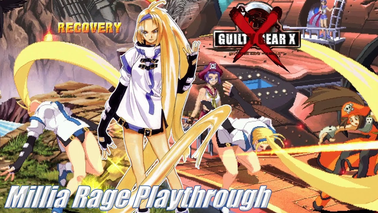 Guilty Gear X (Arcade) - Millia Rage Playthrough - YouTube