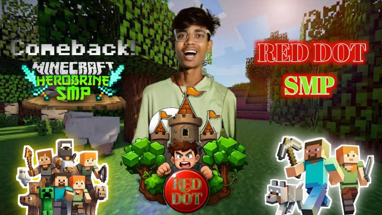 Welcome to Herobrine Smp like RED DOT SMP - YouTube