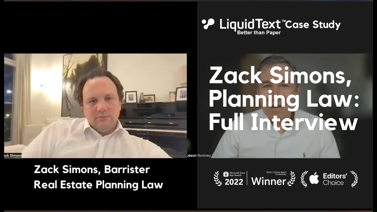 Zack Simons, Barrister, Planning Law - YouTube