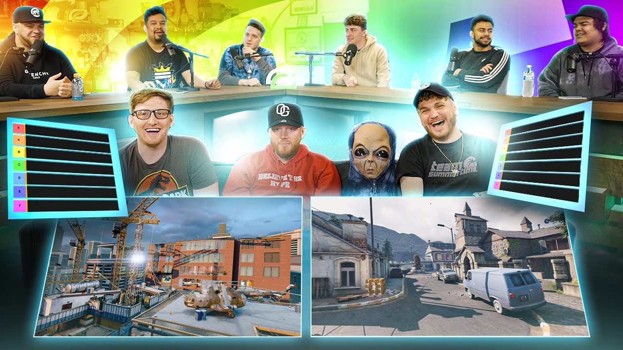 PRO PLAYERS RANK NOSTALGIC CALL OF DUTY MAPS | TIER LIST - YouTube