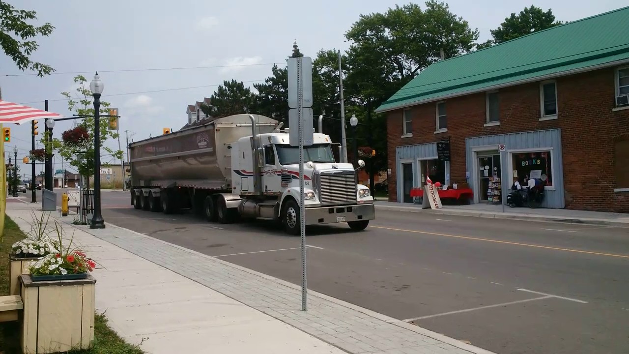 One Minute of Heavy Traffic by the Proposed Cayuga Library Site - YouTube