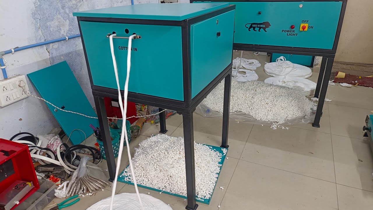 fully automatic round cotton wick machine Rui Batti machine #business # ...