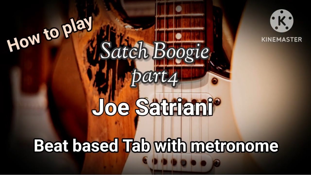 How to play: Satch Boogie - part 4 (1:11 - 1:28) Beat-based Tab ...