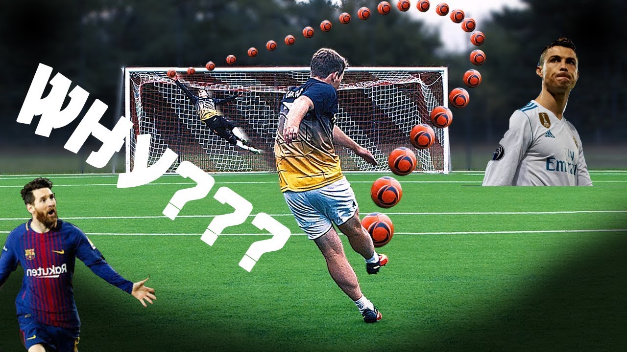 Why does the curve kick curve? | Magnus effect |simple demonstration ...