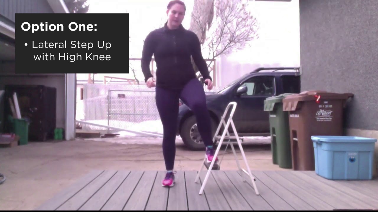Lateral Step Ups - YouTube