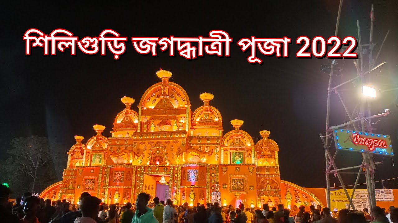 Famous Jagadhari Puja of Siliguri / 2022 / Siliguri junction / night ...