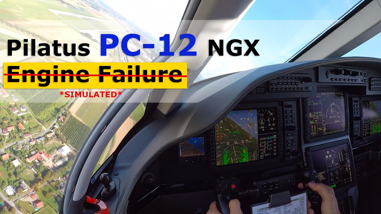 Pilatus PC-12 NGX Engine Failure *Simulated* - YouTube