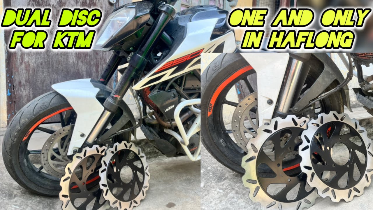 Unboxing Mojo disc for Ktm |Dual disc for KTM| #modification #ktm # ...