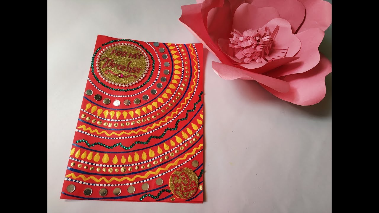 How to make Rakshabandhan card at home/Rakshabandhan card idea /DIY ...