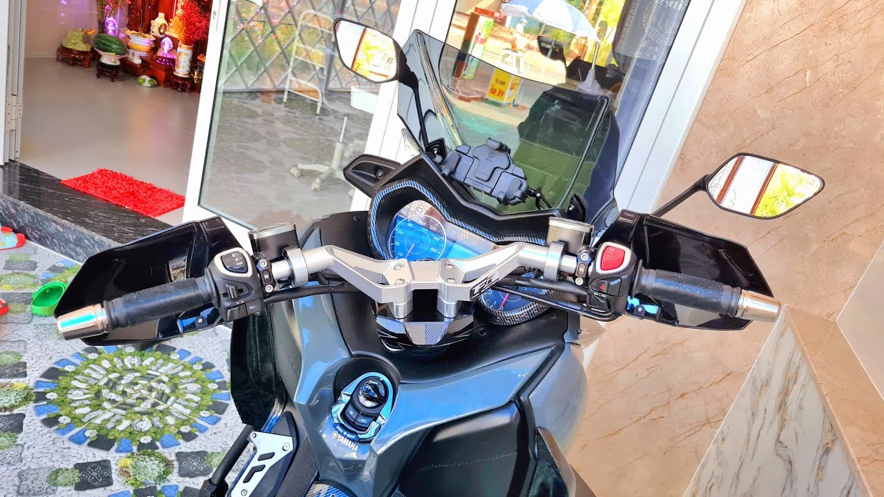 Độ Ốp Che Cổ Lái (Naked Handlebar) Cho Yamaha Xmax 300 | Modified ...