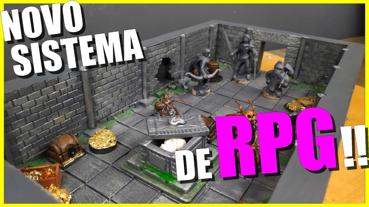 Tabuleiros para RPG com papelão - QUEST RPG EP 01 - YouTube