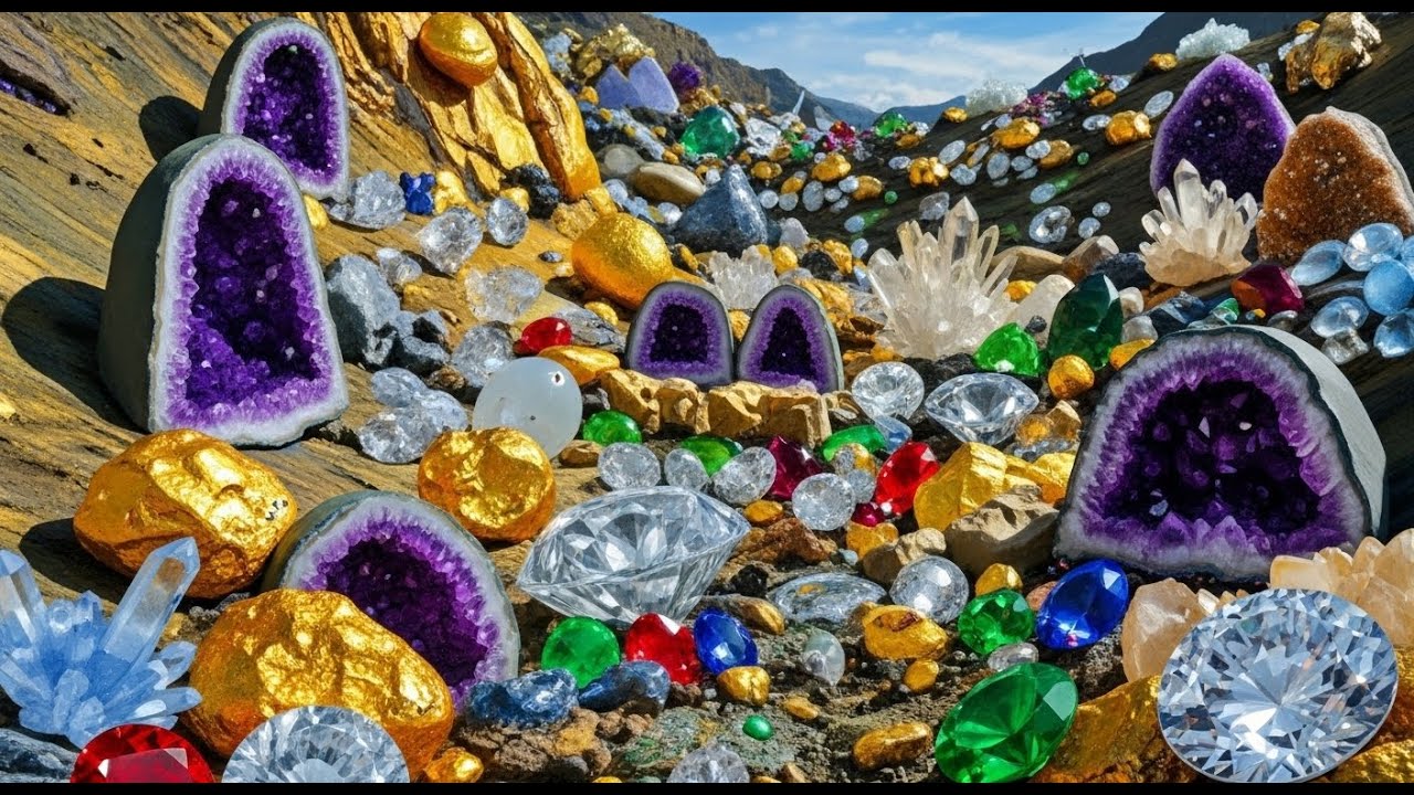 Massive Gold Mine Found! I Just Find Amethyst, Diamonds & Shining ...