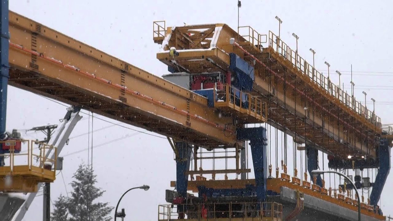 Sky Train Evergreen Line Construction Full HD February 24 2014 ...