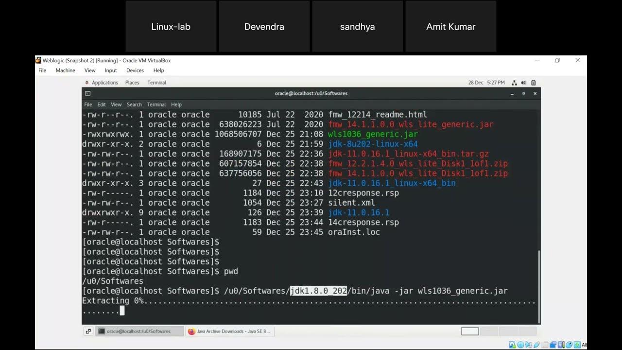 Day2 Weblogic Installation 11g12c And 14c Youtube