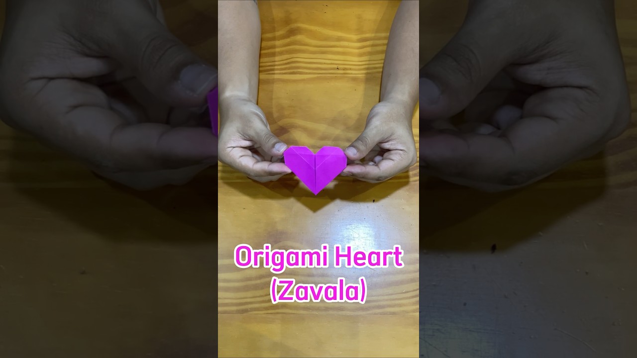 Origami Heart (Zavala) #love #art #heart #coracao #amor #zavala - YouTube