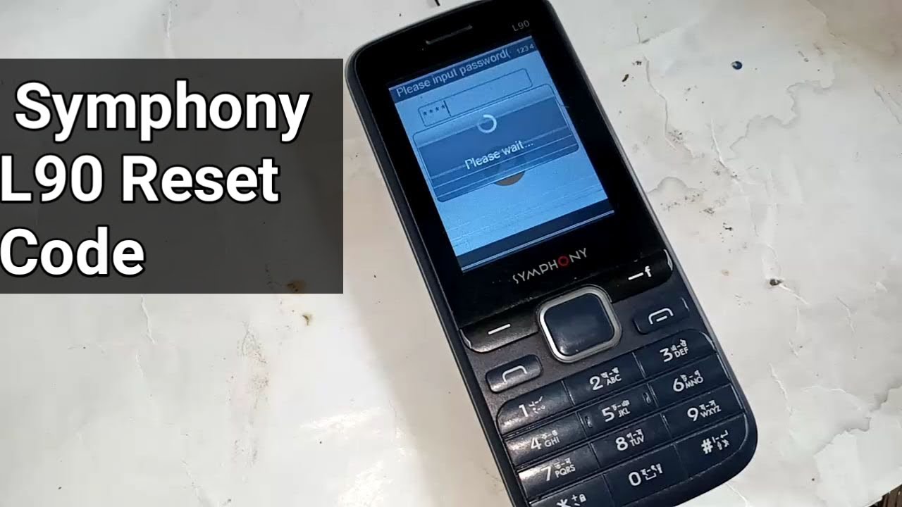 symphony L90 reset code - YouTube