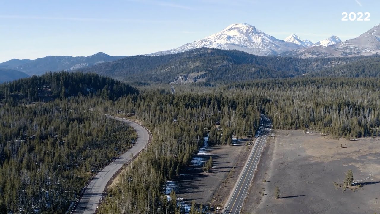Crews finish plowing Cascade Lake Highway for re-opening - YouTube