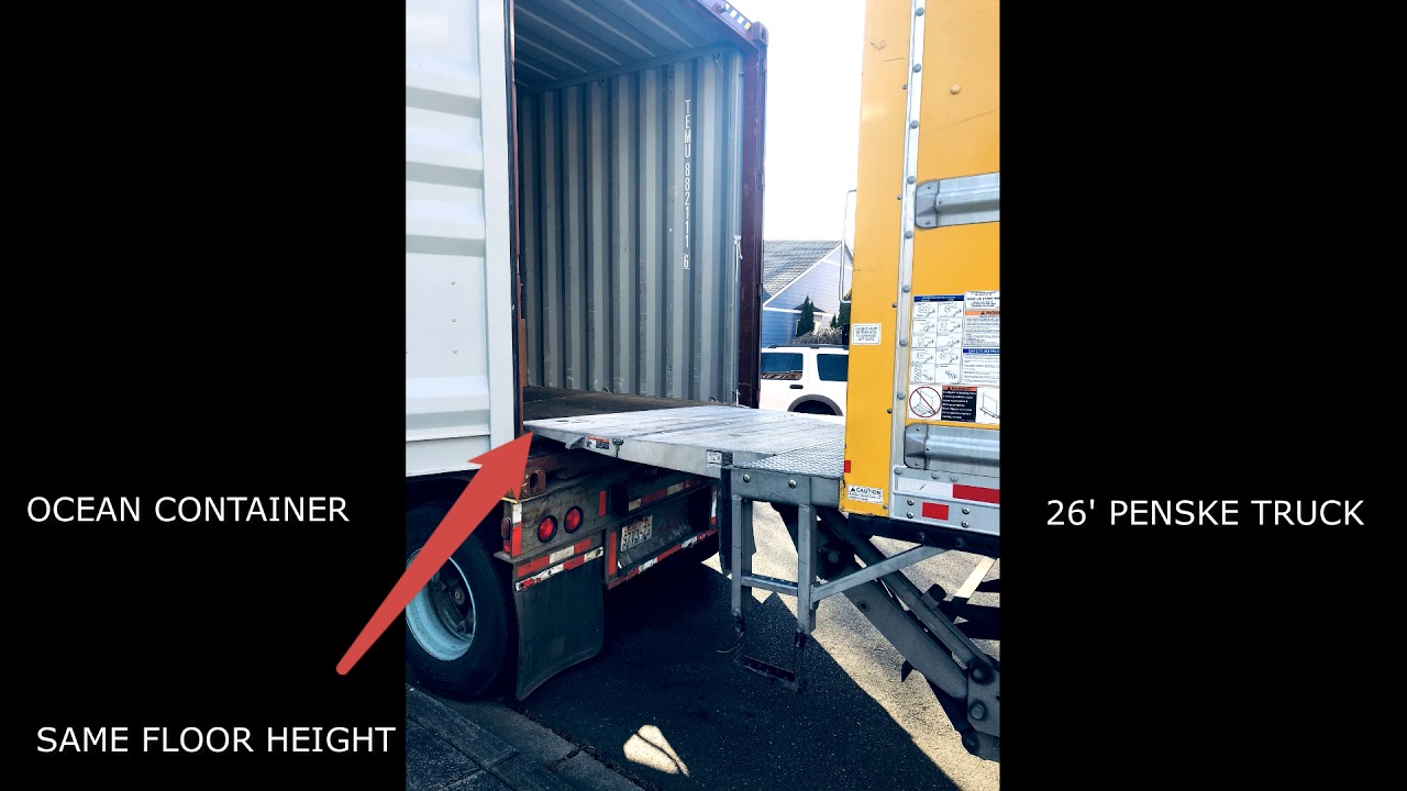 Loading a shipping container (Live load vs Drop Pull Tips) - YouTube