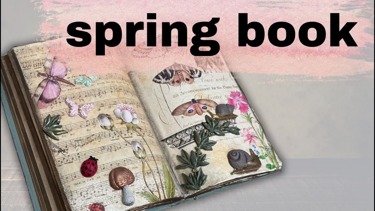 Turn Old Textbooks Into Beautiful Spring Decor! - YouTube