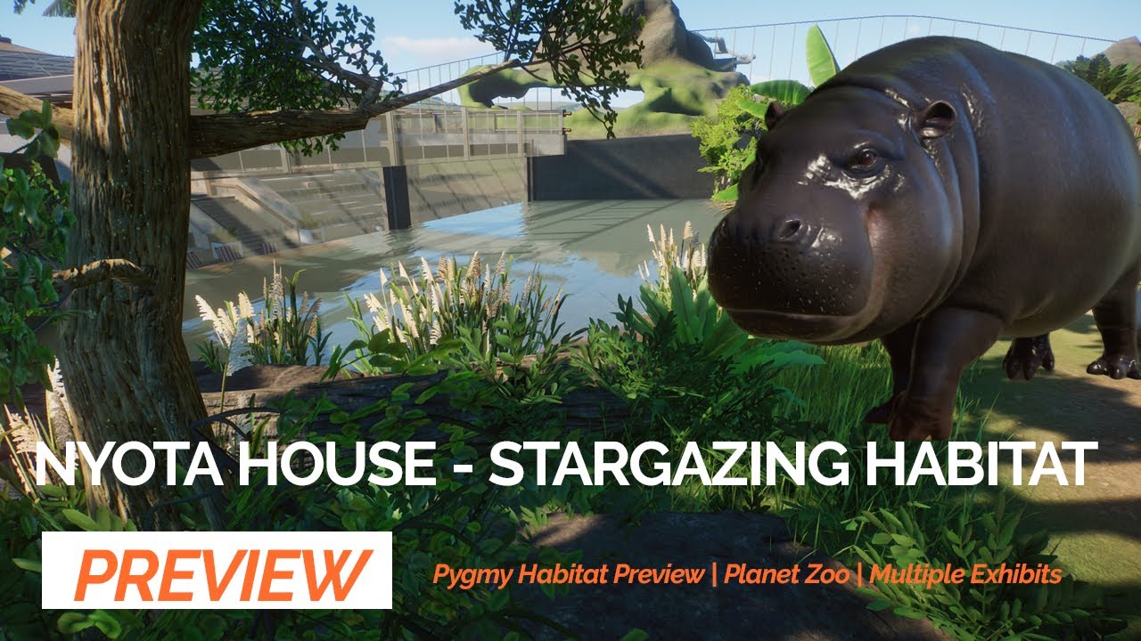 Pygmy Hippo Habitat Preview | Planet Zoo - YouTube