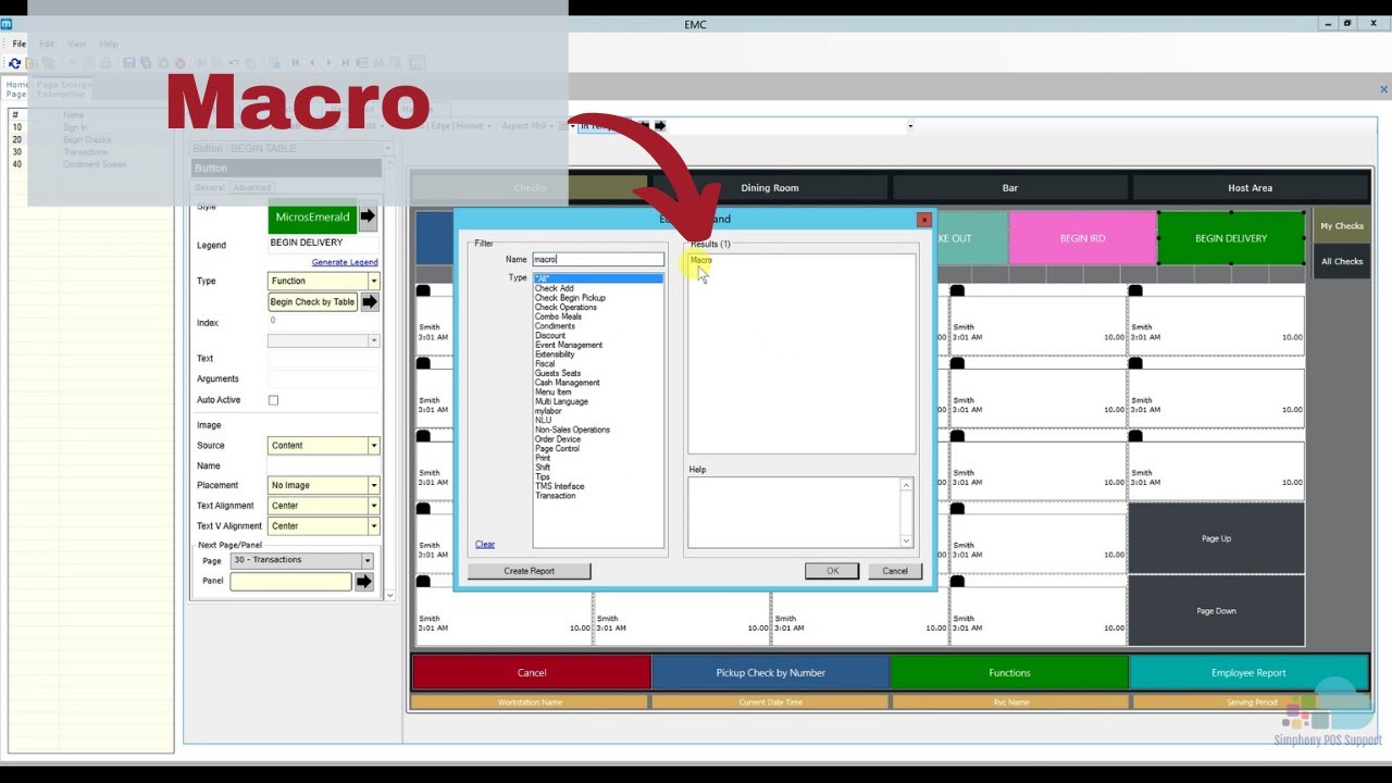 Automate Delivery Ordering with Macro Keys in Simphony POS - YouTube