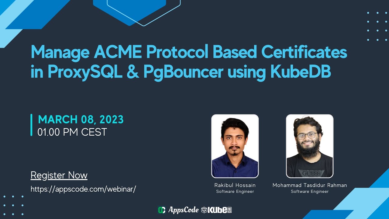Manage Acme Protocol Based Certificates In Proxysql And Pgbouncer Using
