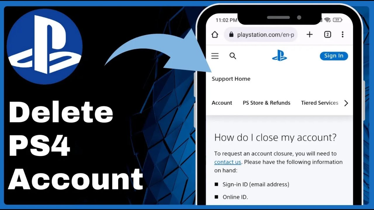 How To Delete PS4 Account 2025 - YouTube