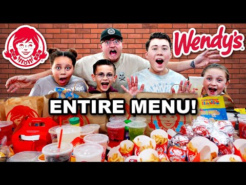 Ordered EVERYTHING Off The Wendy's Menu! | How Much Did It Cost?