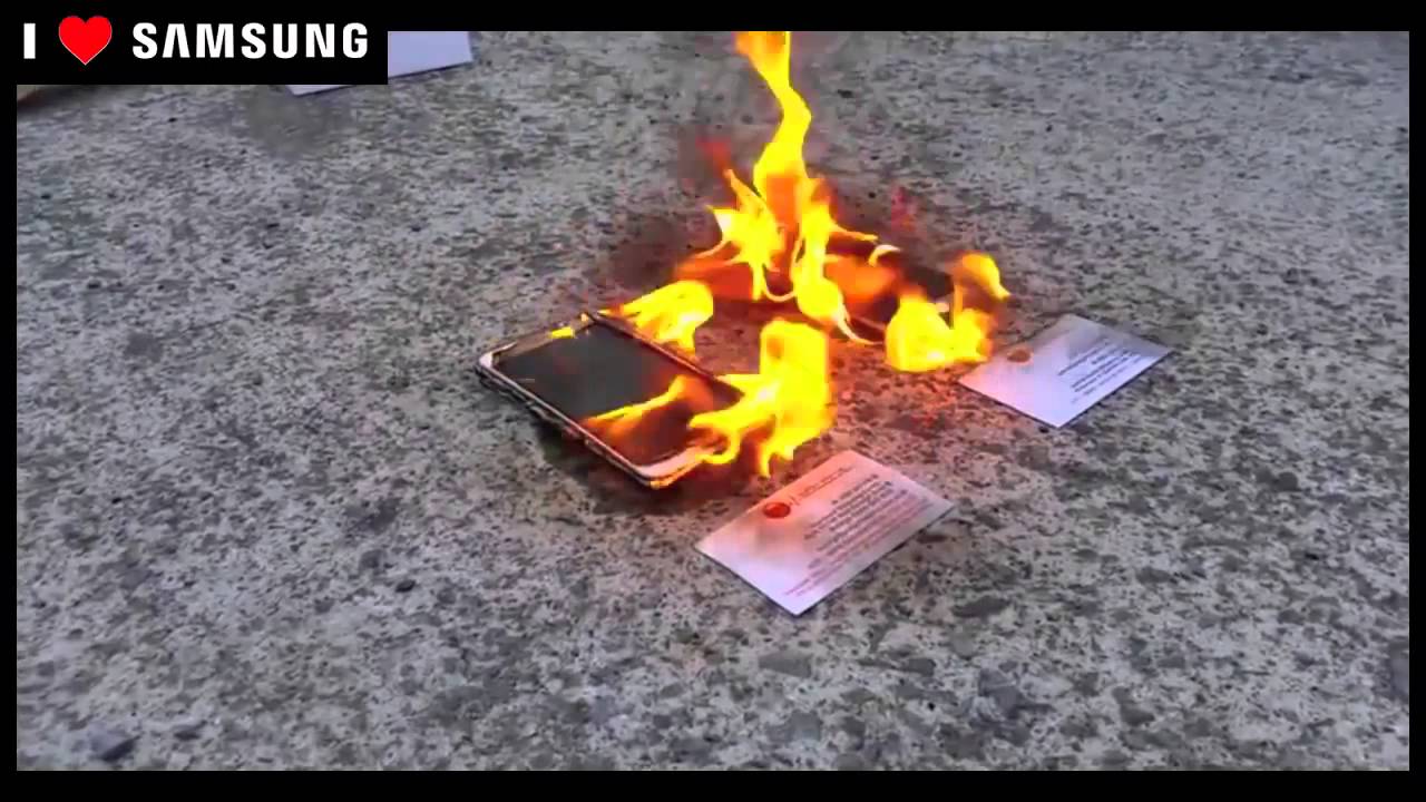 Samsung Galaxy S7 Vs Iphone 6s Fire Test TeknoAC - YouTube