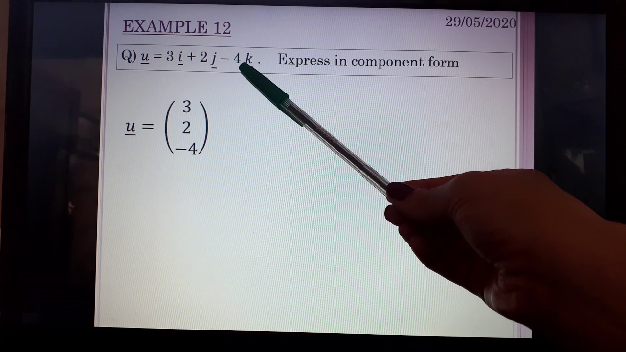 Higher Maths Vectors - 3D Vectors - YouTube