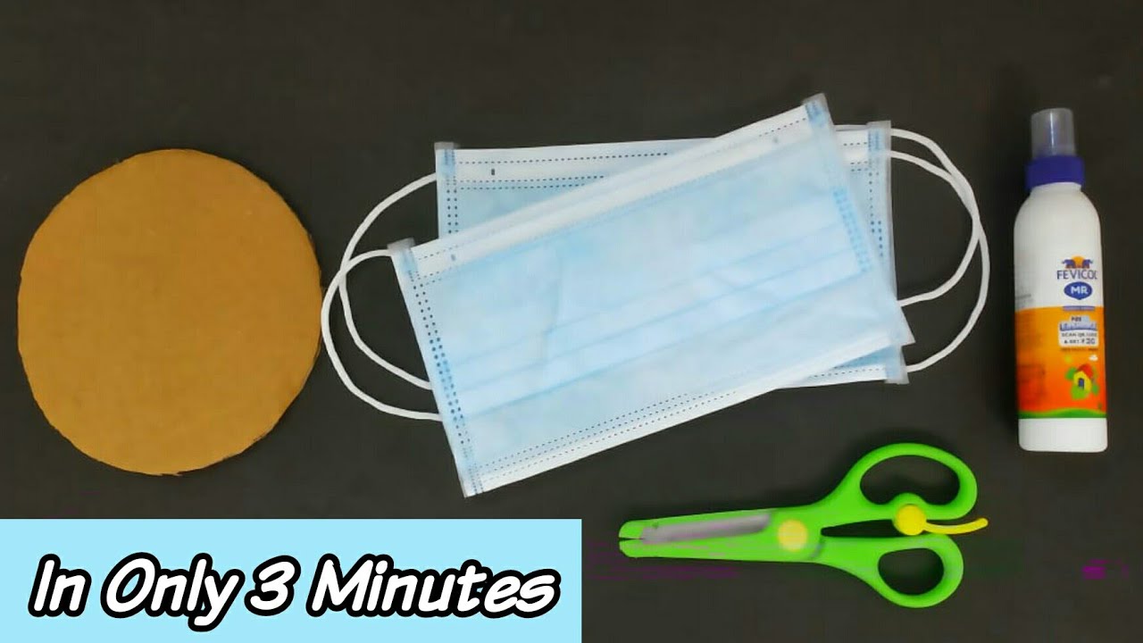 Unique Wall Hanging With Surgical Mask||DIY||Wall hanging craft ideas ...