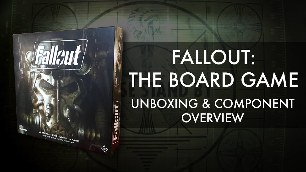 Fallout: The Board Game - Unboxing and Component Overview - YouTube