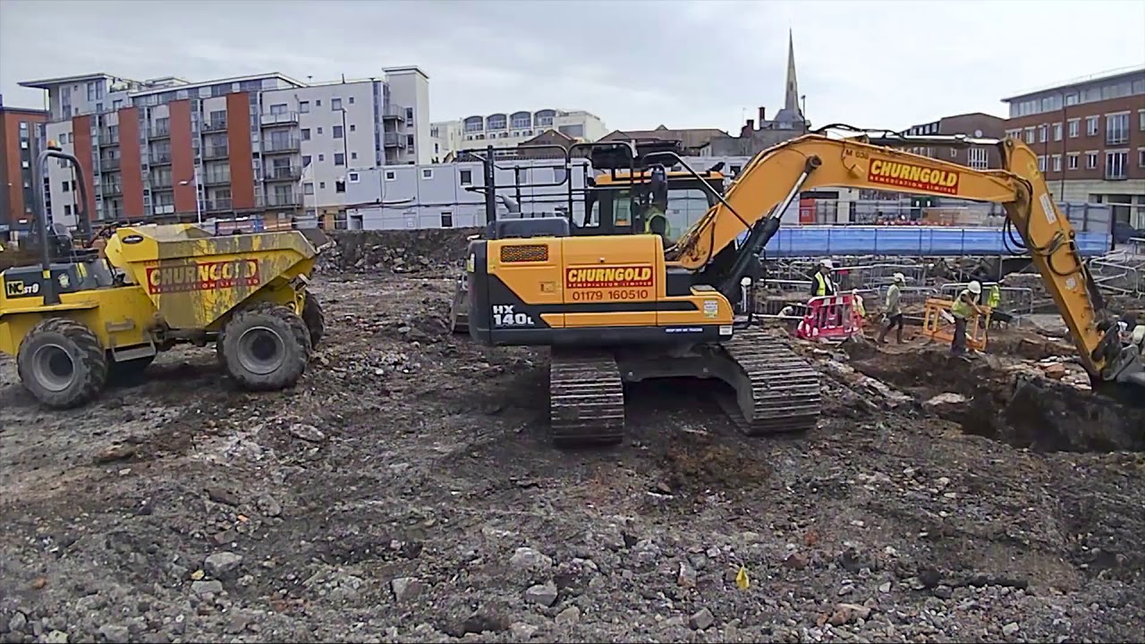 Redcliff Quarter Excavations - Time-lapse - YouTube