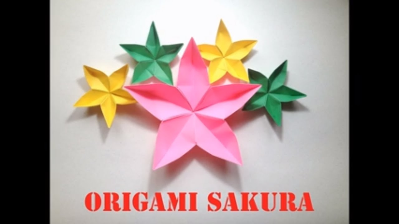 Easy Origami Sakura Flower - Origami Tutorials for Beginners - Easy ...