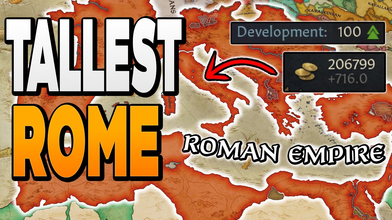 I played TALL to restore the ROMAN EMPIRE to its PEAK (CK3) - YouTube