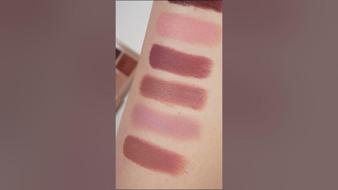 HUDA BEAUTY Cool Matte Obsessions Eyeshadow Palette Swatches - YouTube